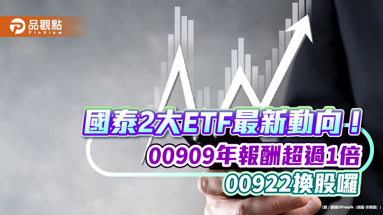 00909搭比特幣順風車！年報酬104％ 00922換股4檔 | 蕃新聞