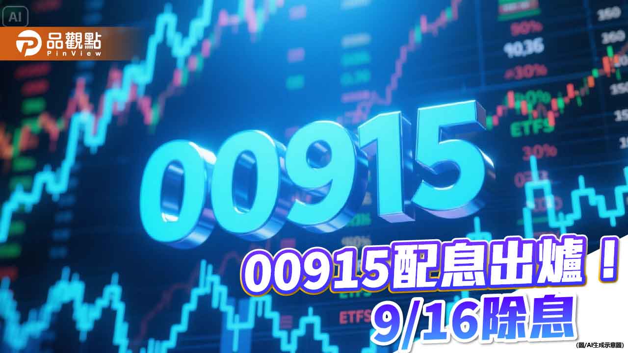 00915配息升至0.29元！年化配息率5.2％ 這天入帳