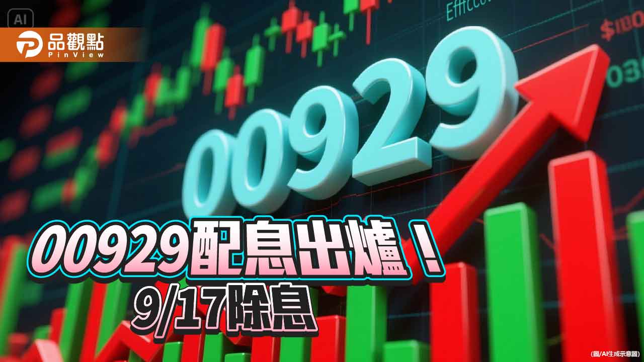 00929九月配息0.08元！連2月不變 這天入帳